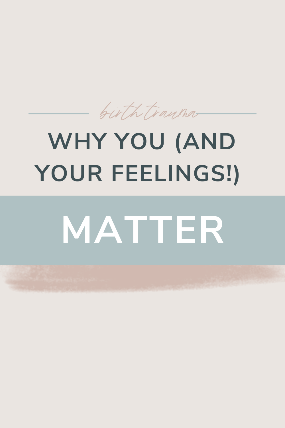 Why You (And Your Feelings!) Matter - Wellness & Co. | Therapeutic and ...